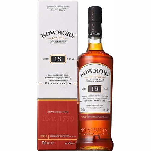 Bowmore 15 Years Single Malt Whisky 波摩15年 700ml – From The Malt